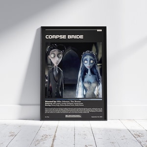 Corpse Bride / Corpse Bride Poster / Vintage Retro Art Print / Wall Art ...
