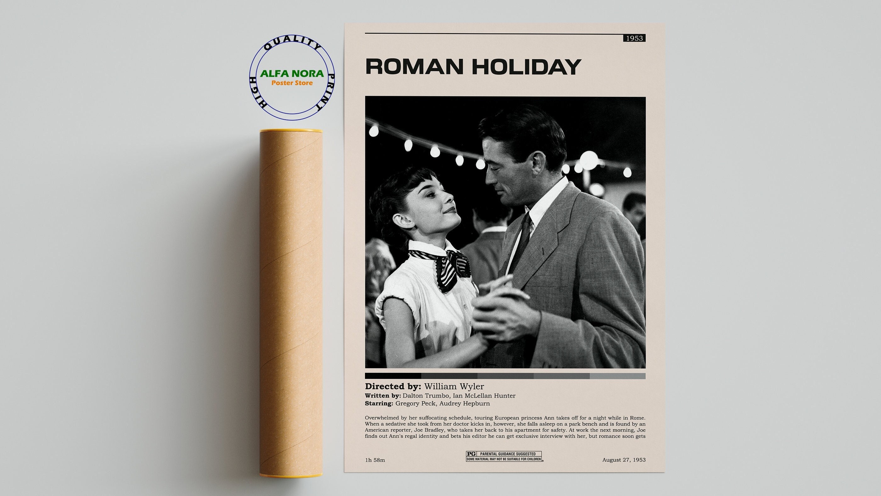 Italian Roman Holiday Poster