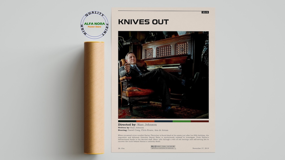 Knives Out Poster / Knives Out Movie Poster / Minimalist Movie Poster ...