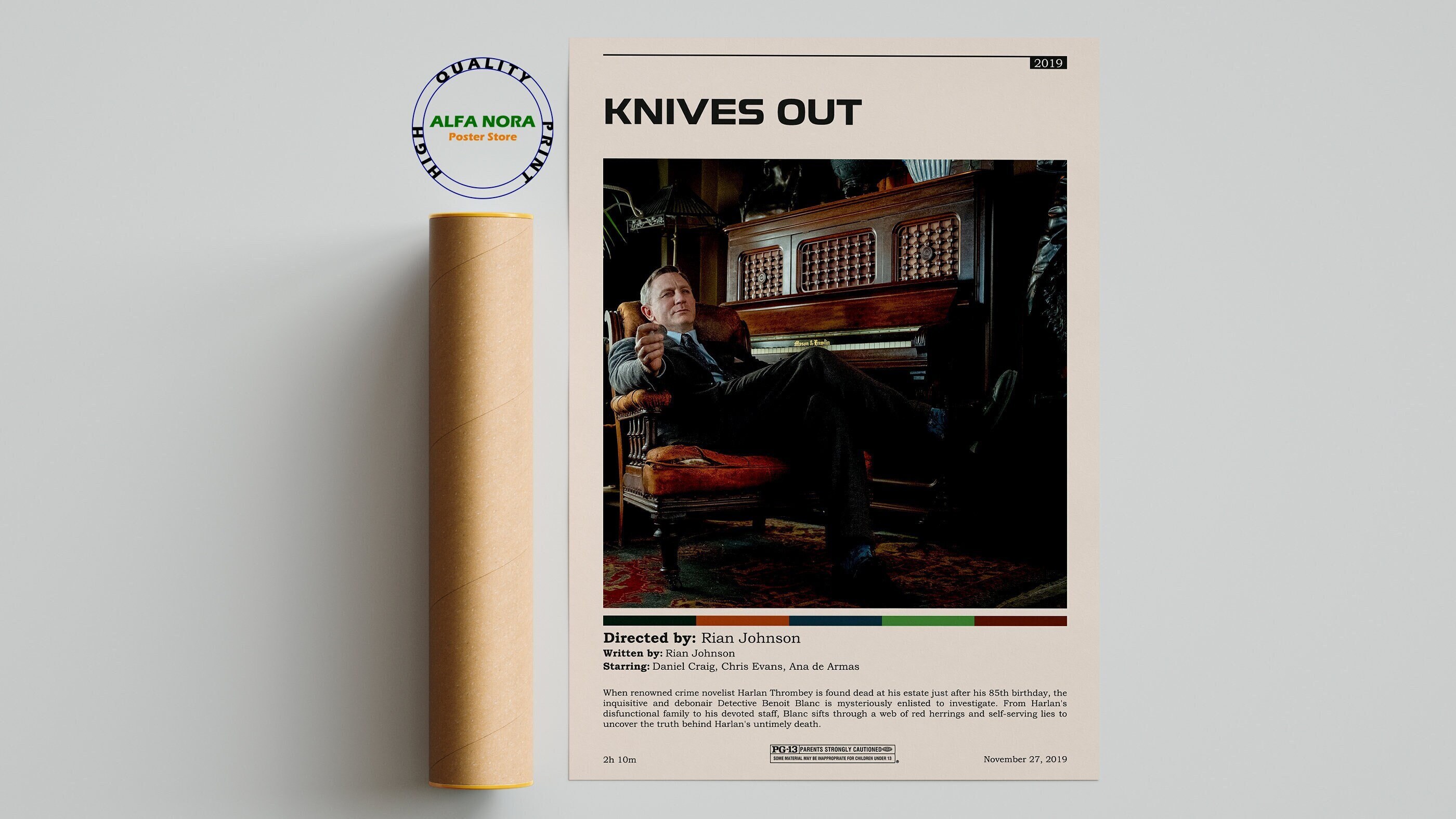 Knives Out Poster / Knives Out Movie Poster / Minimalist Movie Poster ...