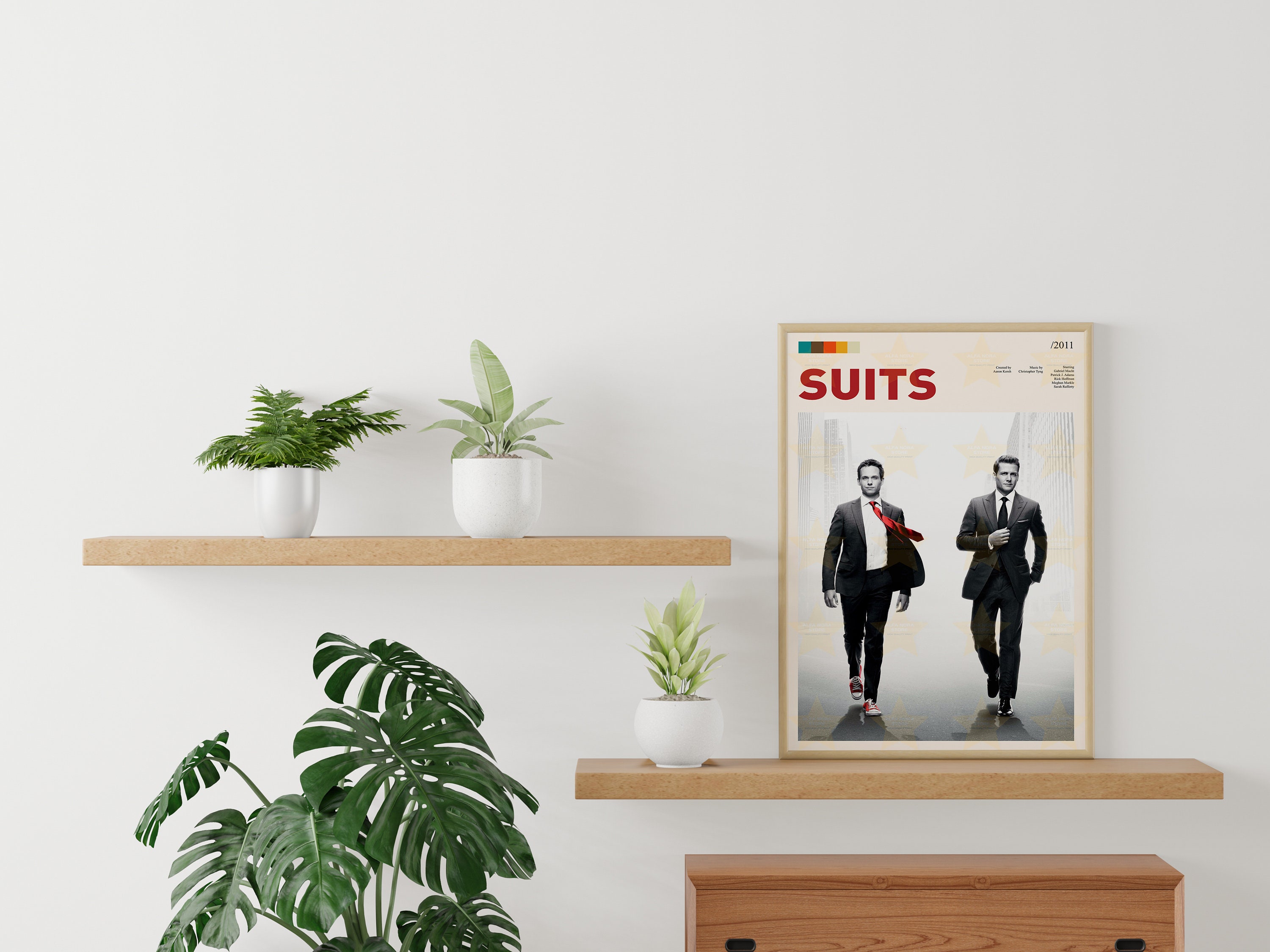 Suits Poster / Suits Tv Show / Minimalist Tv Series Poster / Vintage ...