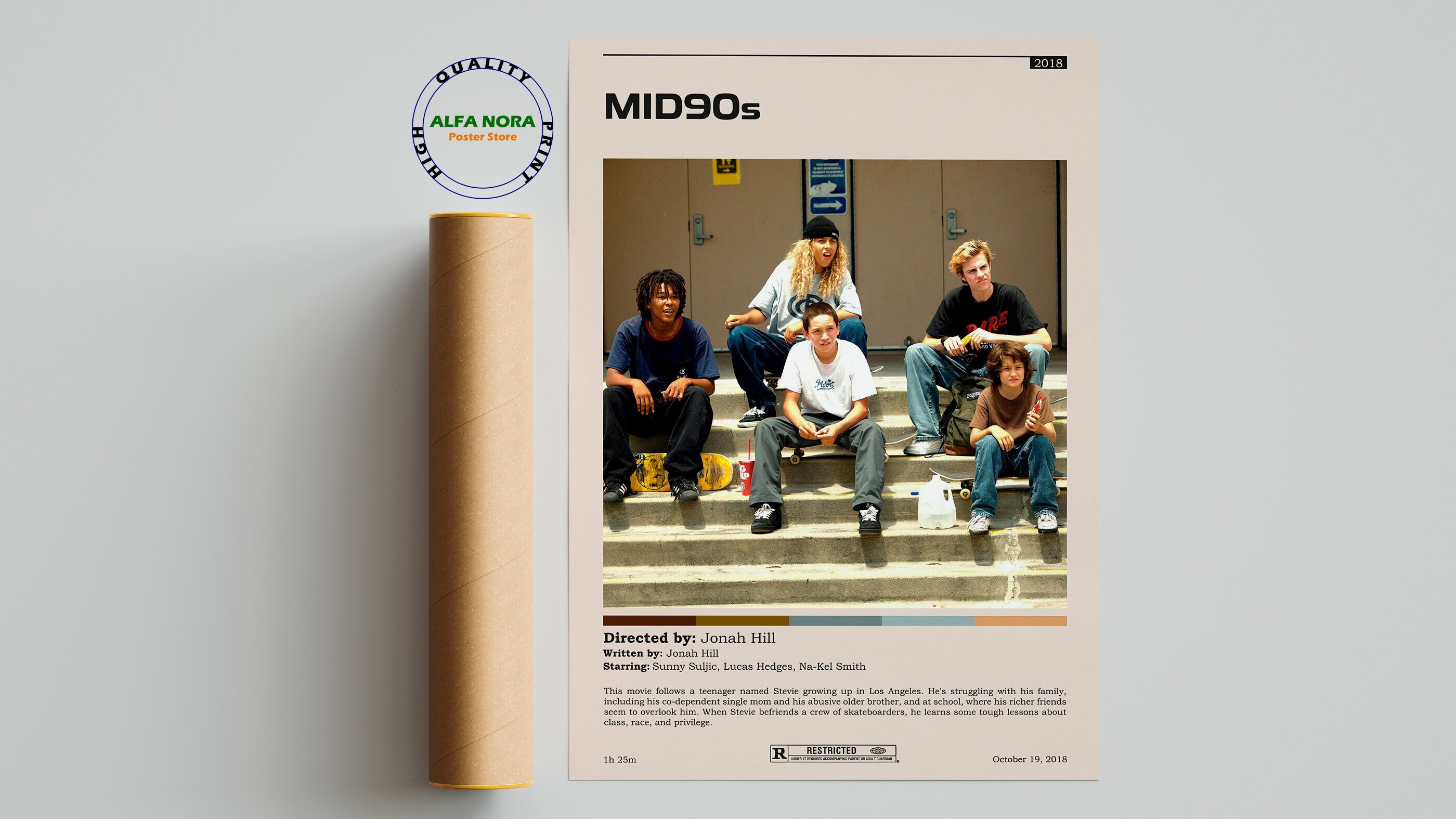 Mid 90s / Mid 90s Poster / Minimalist Movie Poster / Vintage - Etsy UK