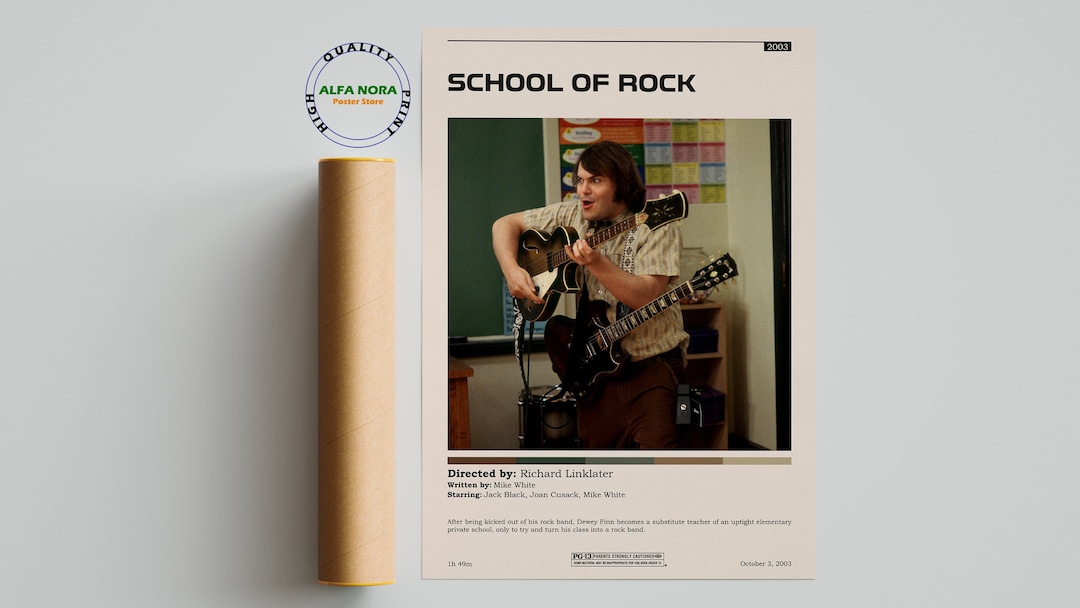 School of Rock / School of Rock Poster / Minimalist Movie Poster ...