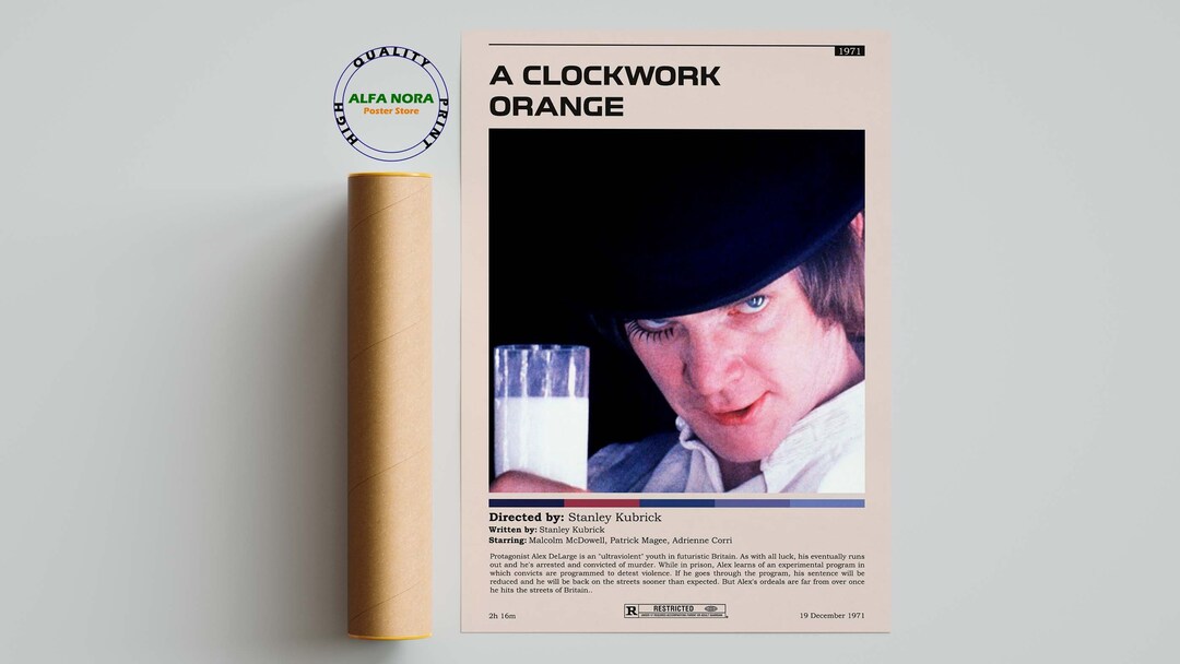 A Clockwork Orange / A Clockwork Orange Poster / Minimalist Movie ...