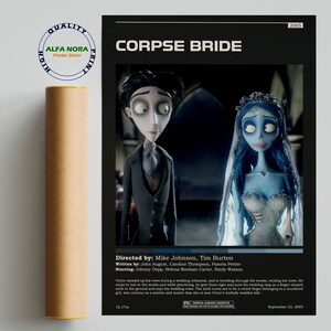 Corpse Bride / Corpse Bride Poster / Vintage Retro Art Print / Wall Art ...