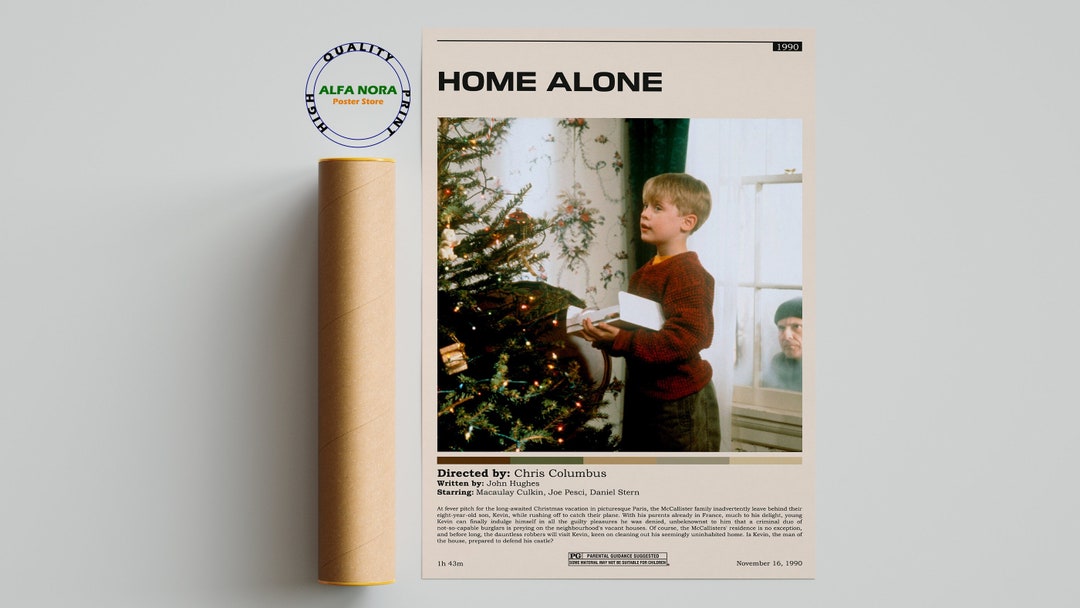 Home Alone / Home Alone Poster / Minimalist Movie Poster / Vintage ...