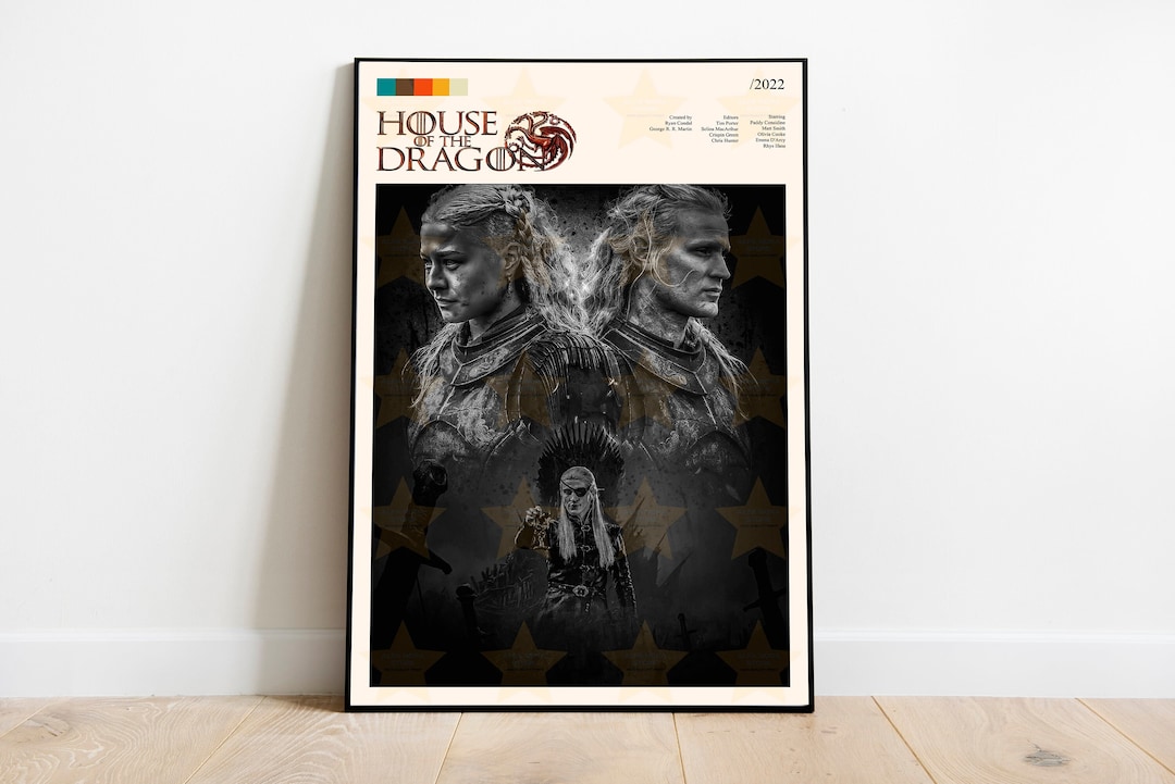 House of the Dragon / HOTD Poster / Minimalist Movie Poster / - Etsy