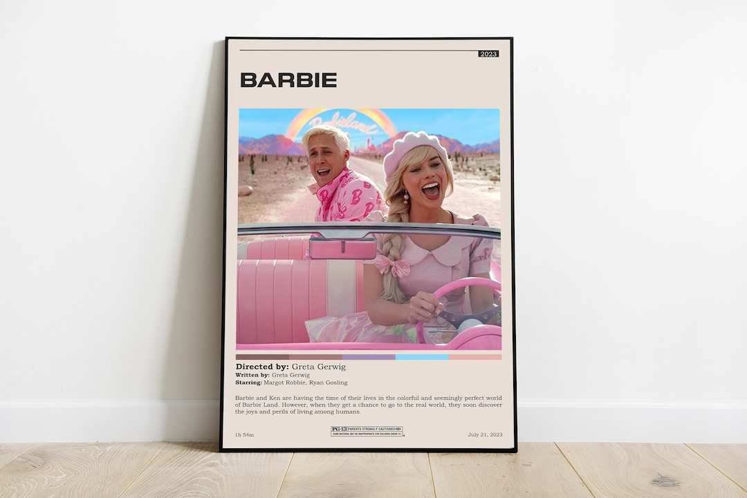 Barbie Poster / Greta Gerwig Barbie, Ken Minimalist Movie Poster ...