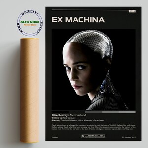 Ex Machina / Ex Machina Poster / Minimalist Movie Poster / Vintage Retro Art Print / Custom ...