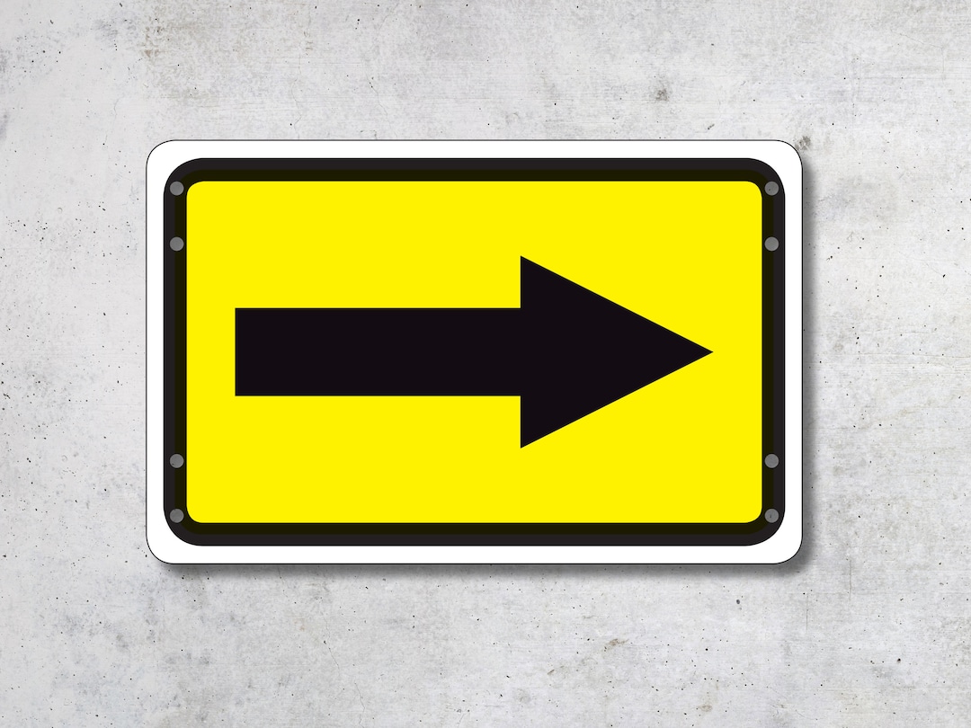 Arrow Directional Sign: Indoor/outdoor Plastic Gate Sign - Etsy