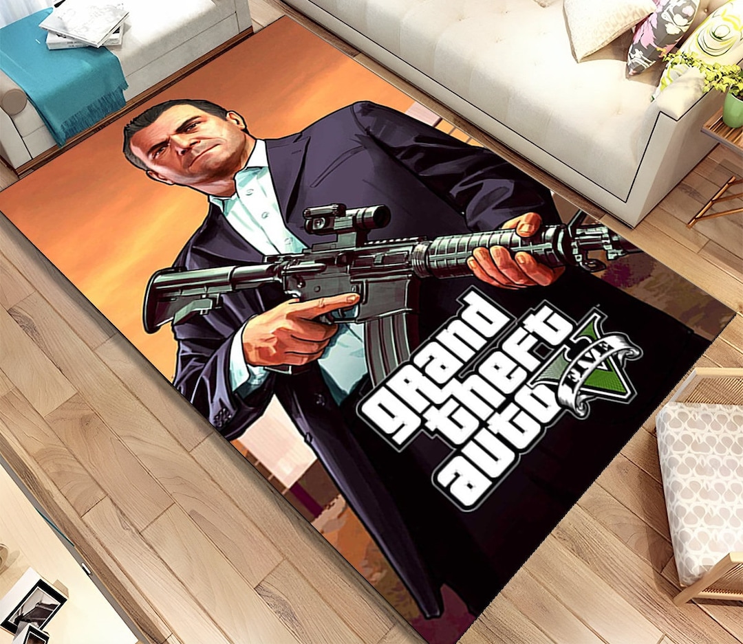 Grand Theft Auto Rug, GTA San Andreas Rug, GTA Rug, Popular Game Rug ...