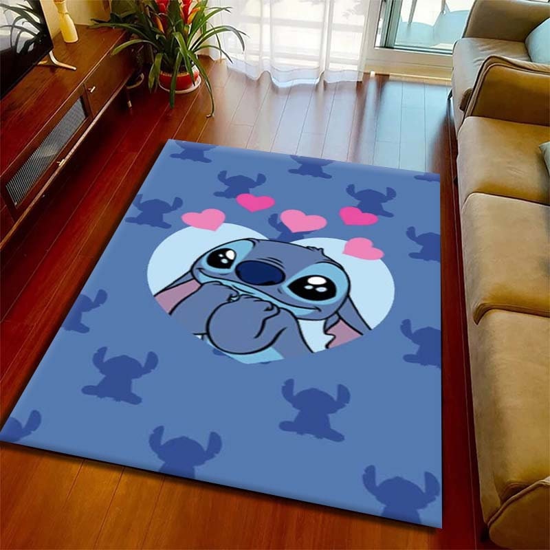 Disney's Lilo And Stitch Rug, Stitch Scream Newyear Rug sold by ...