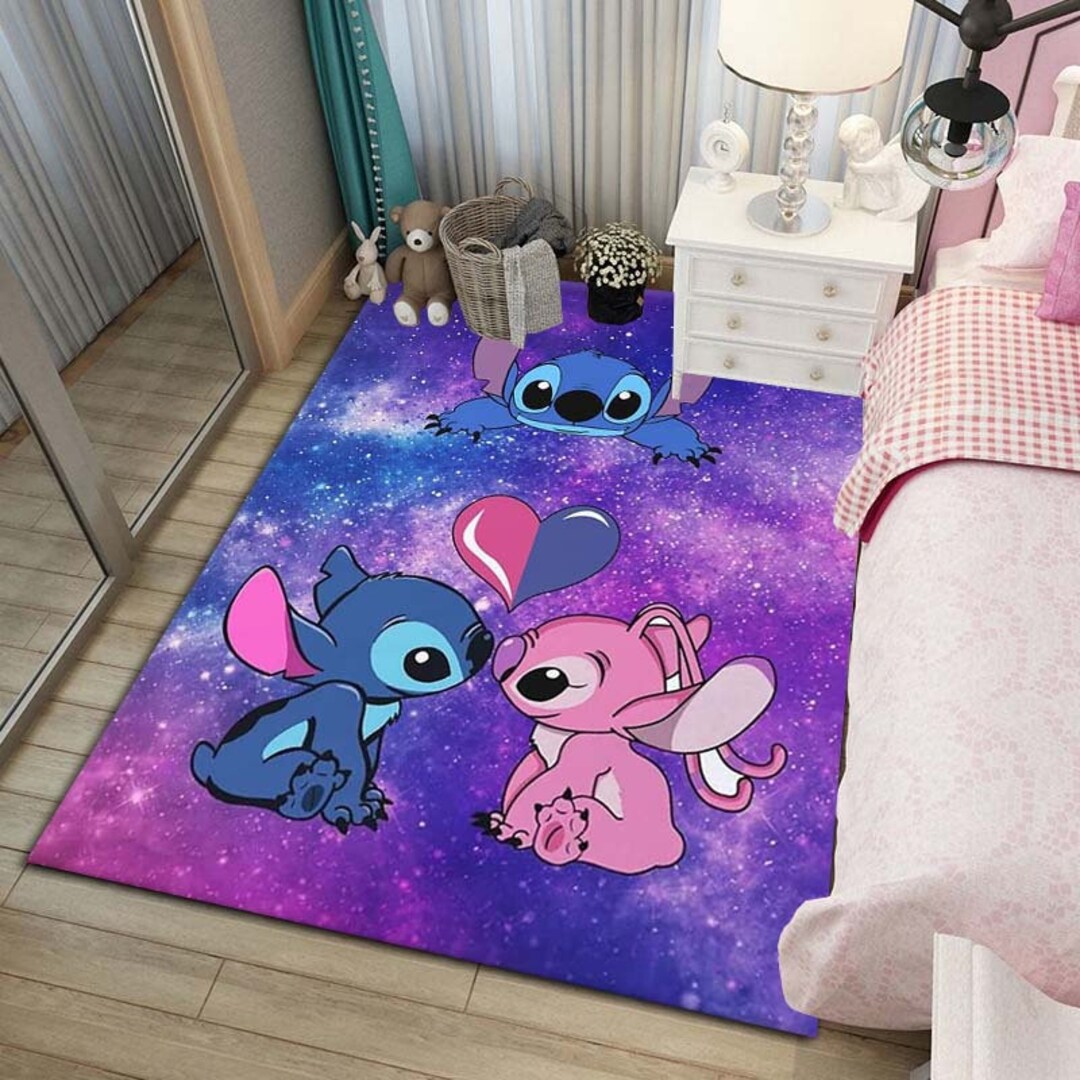 Disney's Lilo and Stitch Rug Stitch Scream Holding - Etsy
