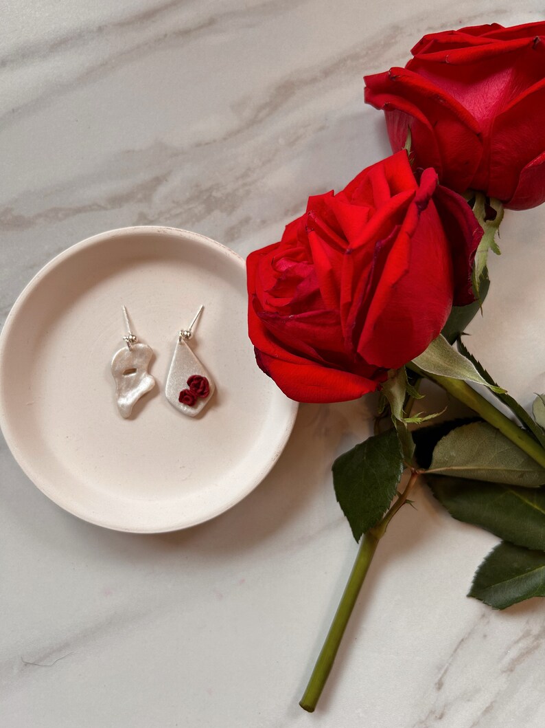 Polymer Clay Phantom of the Opera Inspired Earrings | Handmade - Etsy
