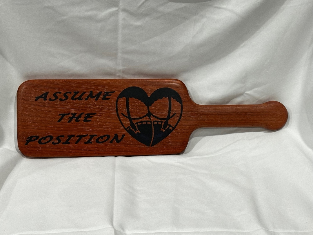 Bottom of My Heart Hardwood Paddle - 18"l X 5"w - Handmade ...