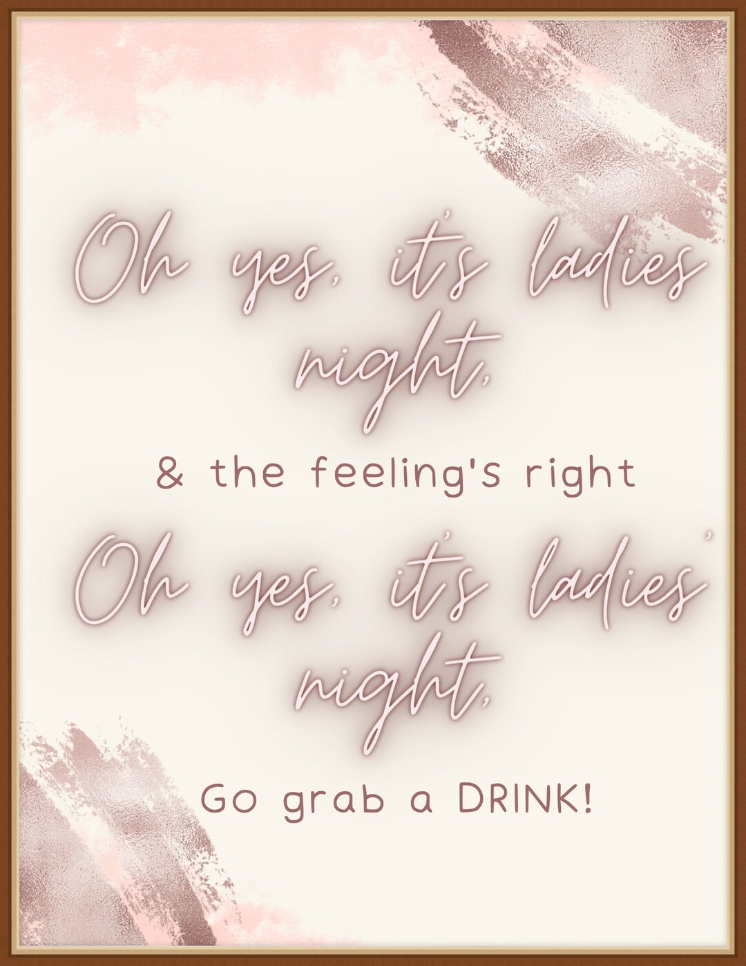 Ladies Night Bar Sign - Etsy