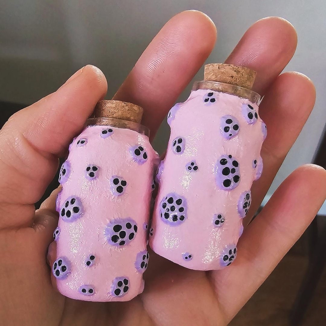 Small Toad Skin Vials set of 2 - Etsy