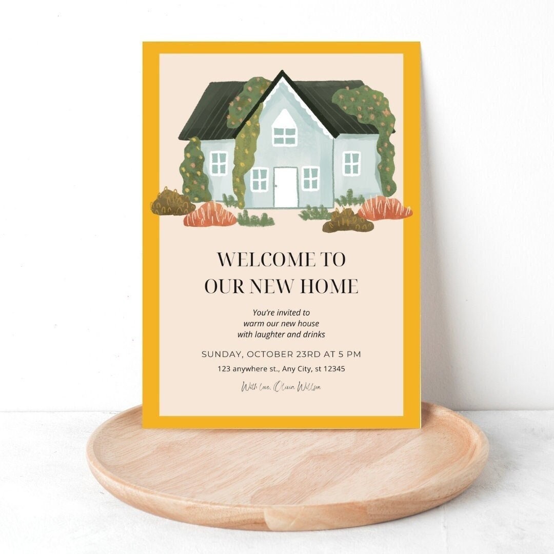 Housewarming Party Invitation, Housewarming Invite, Editable Printable ...
