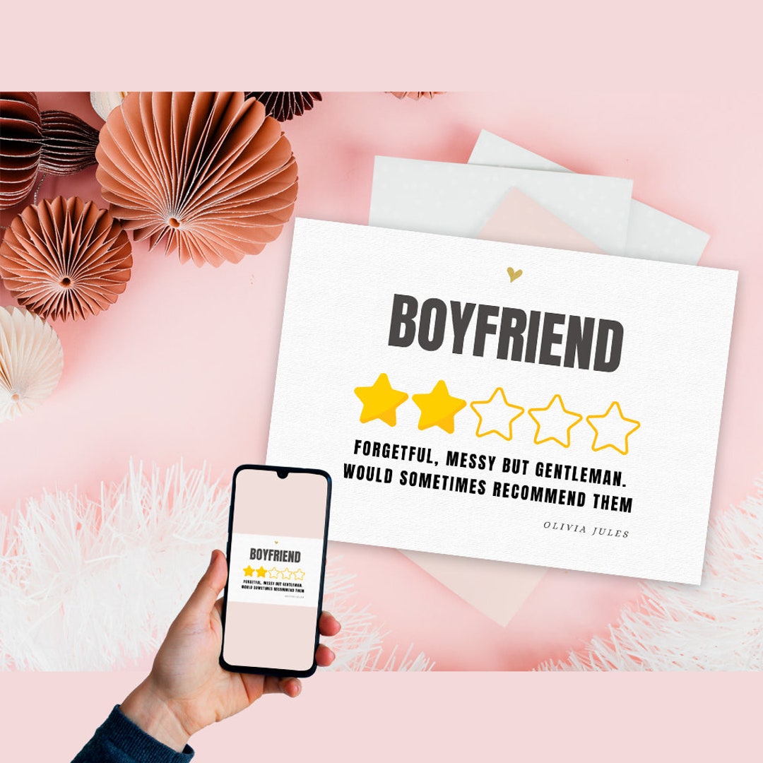 Make Him Laugh: Funny Boyfriend Card Personalized Gift for Boys, Funny ...