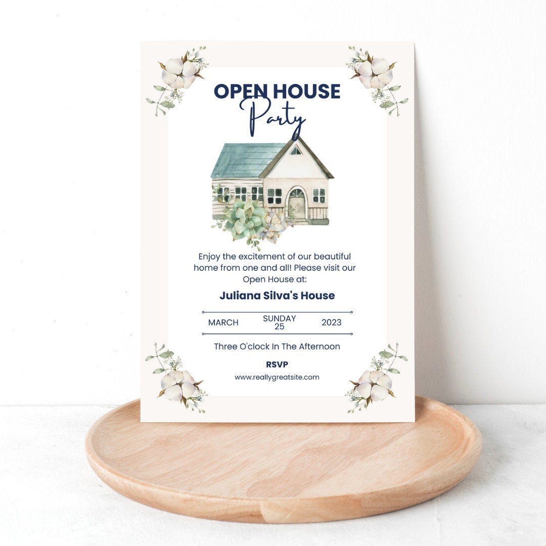 Housewarming Party Invitation, Housewarming Invite, Editable Printable ...