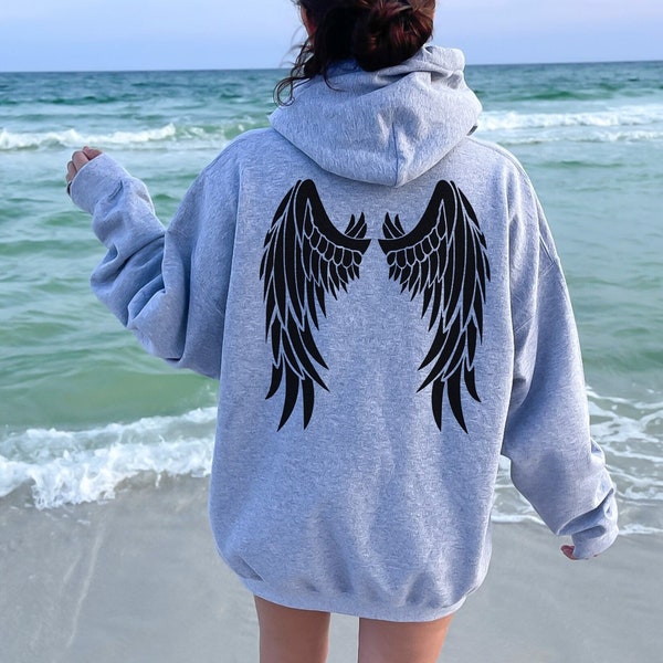 Angel Wings Sweatshirt - Etsy