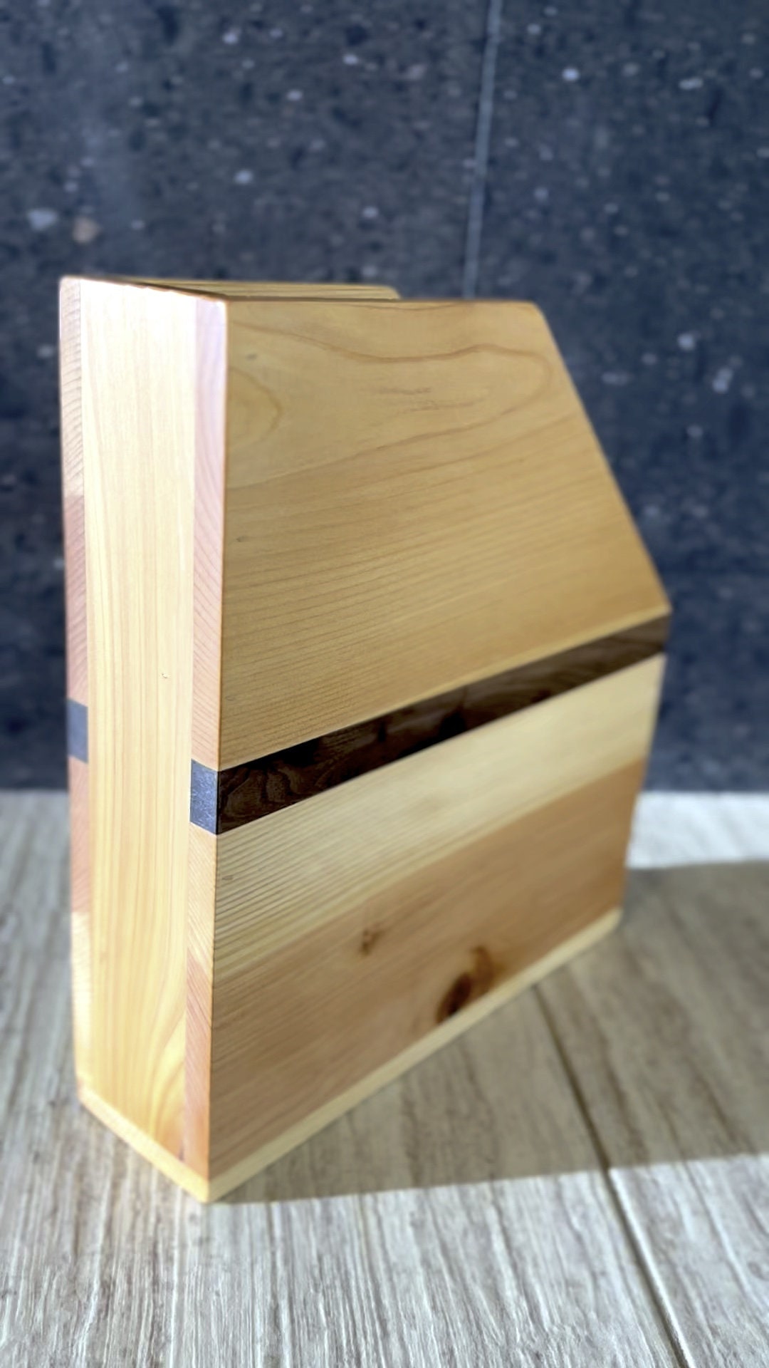 Wooden Magazine Holder, Wooden File Holder, File Organizer, Magazine ...