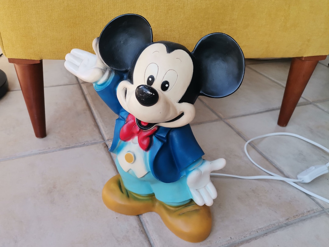 Vintage Disney Mickey Mouse Kids Lamp Mood Light Made in Germany 80s ...