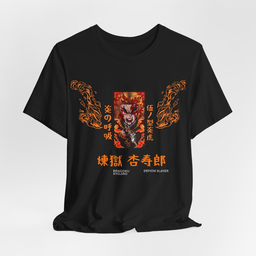 Rengoku Shirt | Demon Slayer Graphic Tee | Limited Edition Rengoku ...