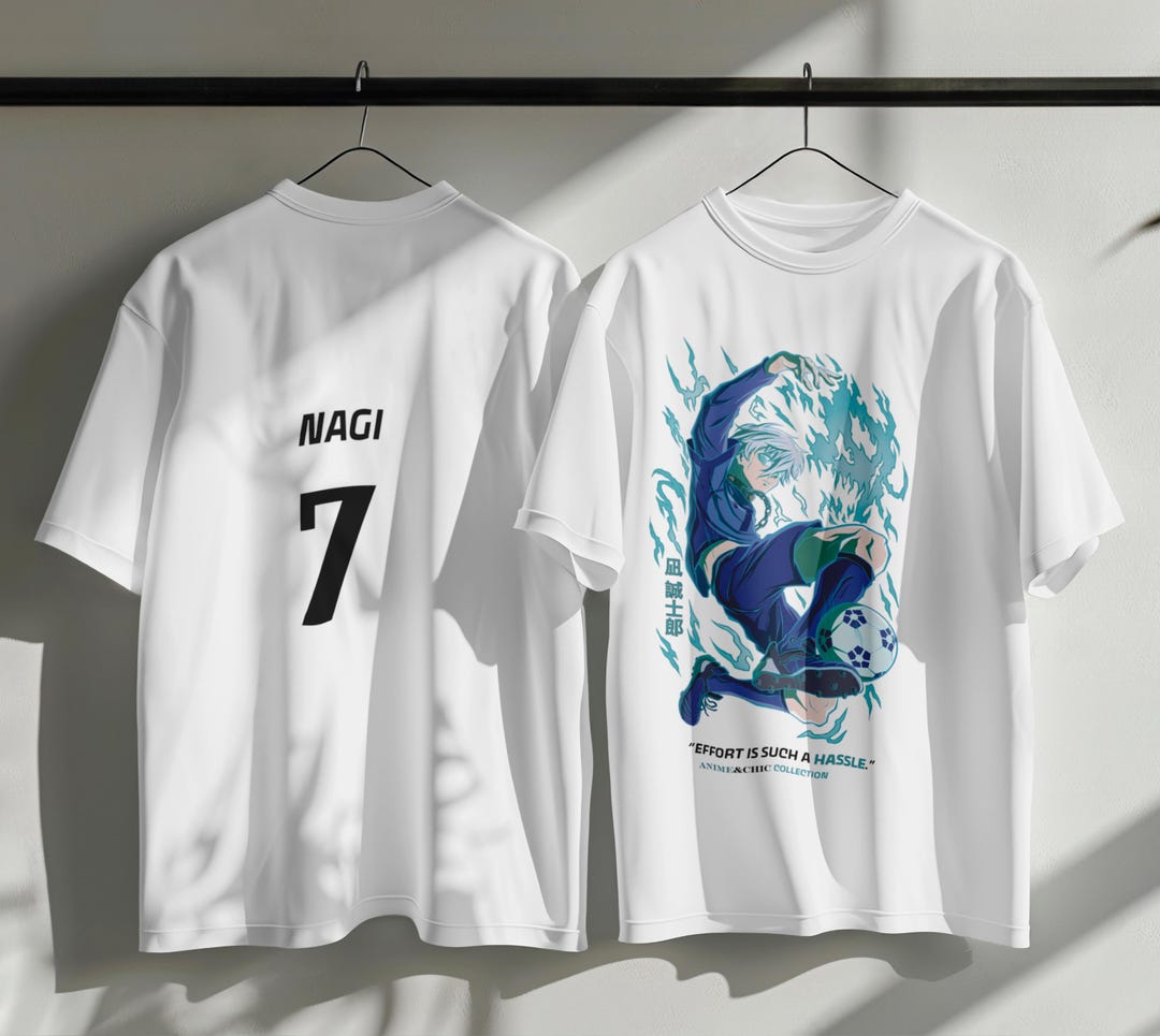 Seishiro Nagi Tshirt , Blue Lock Japan U20 Football Jersey, Blue Lock ...