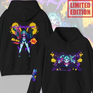 Cyberpunk Edgerunners Hoodie, Edge Runners DAVID & LUCY Neon Cyberpunk Edgerunners Hoodie, Edge Runners DAVID & LUCY Neon