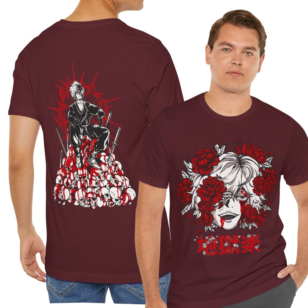 Gabimaru the Hollow,hell's Paradise Shirt,jigokuraku Merch,oversized ...