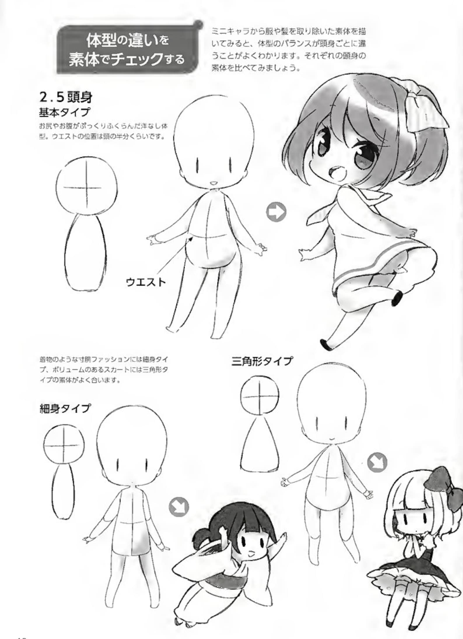 How to Draw Mini Characters,how to Draw Manga Girls, Manga Art ...