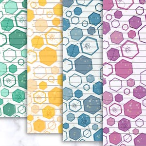 Printable Stationery | Honeycomb Bundle | Bee | Writing Paper | A4 | US ...