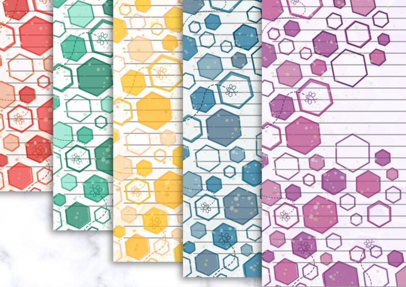Printable Stationery | Honeycomb Bundle | Bee | Writing Paper | A4 | US ...