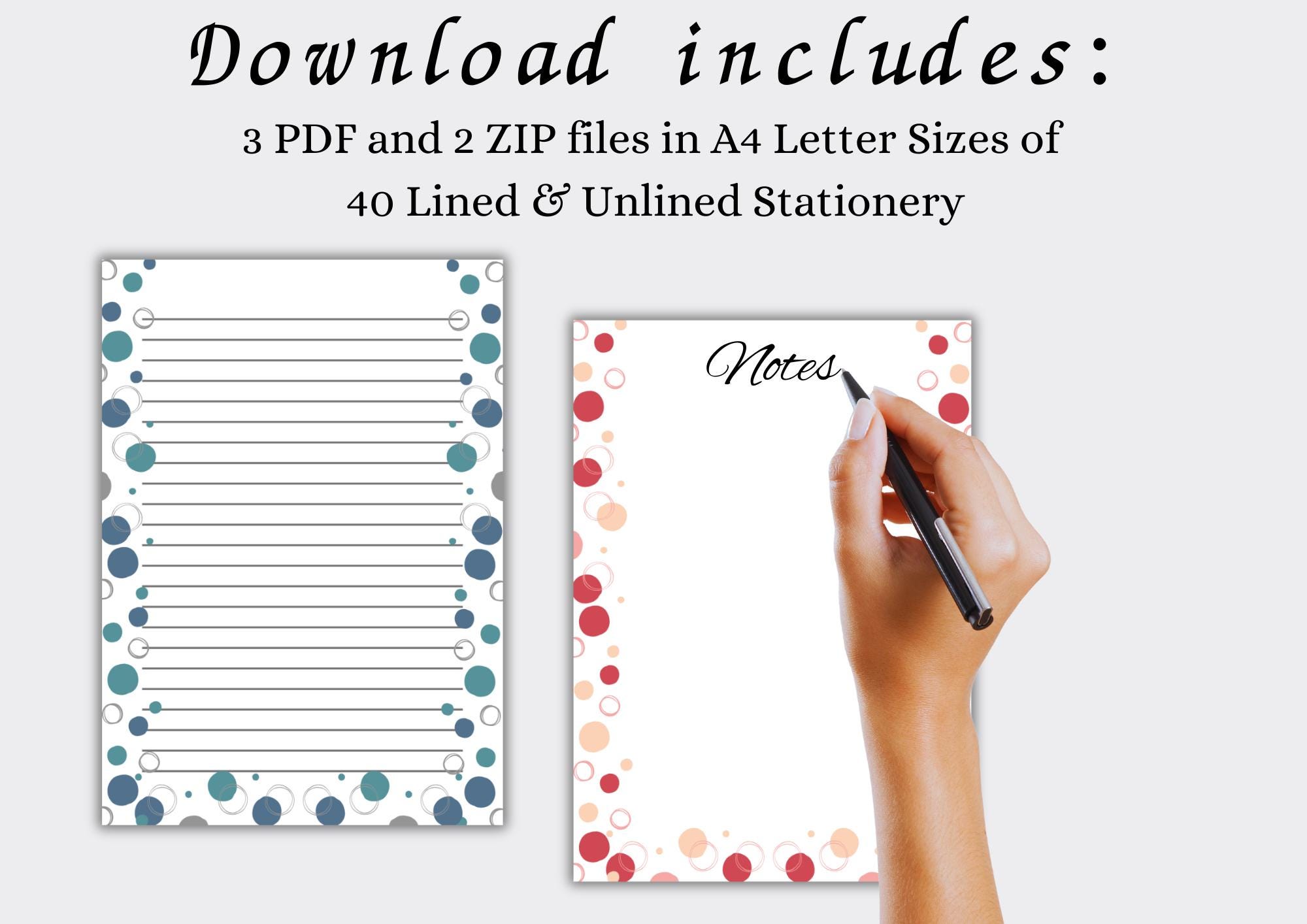 Printable Stationery | Printable Miscellaneous Stationery | Patterns ...
