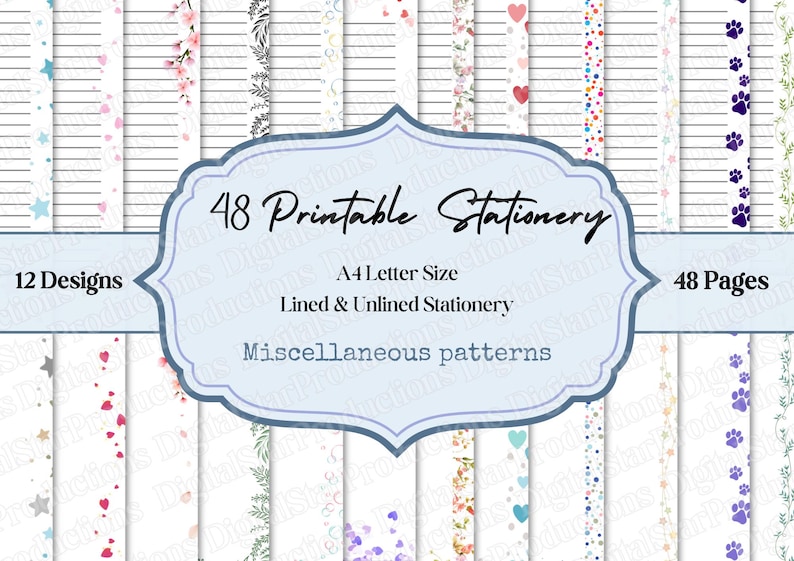 Printable Stationery | Printable Miscellaneous Stationery | Printable ...