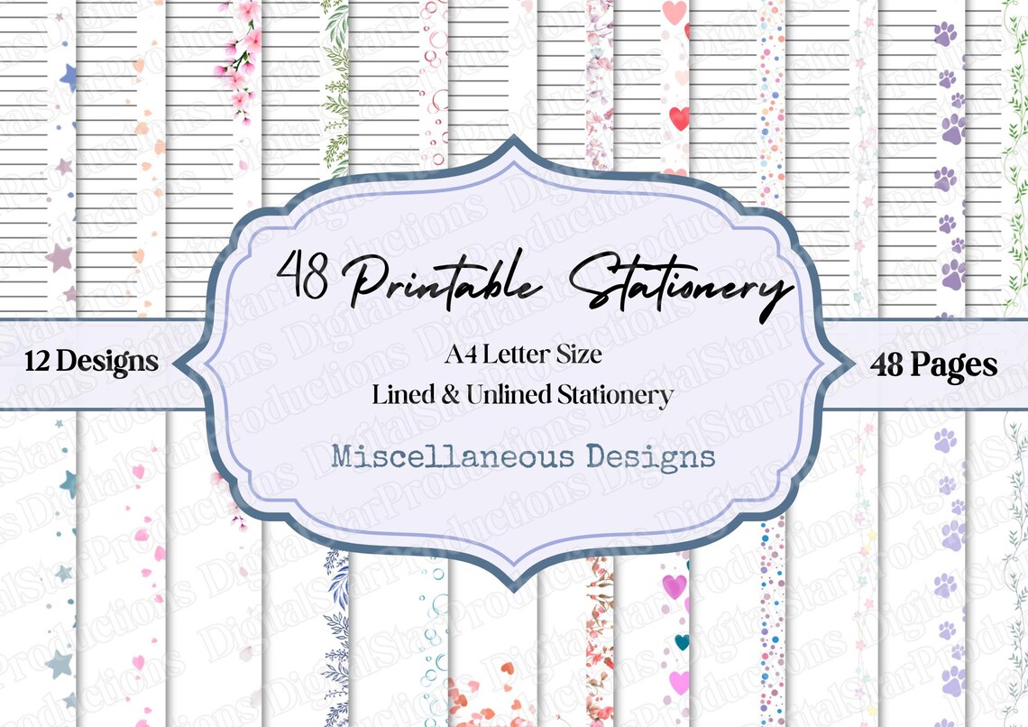 Printable Stationery | Printable Miscellaneous Stationery | Printable ...