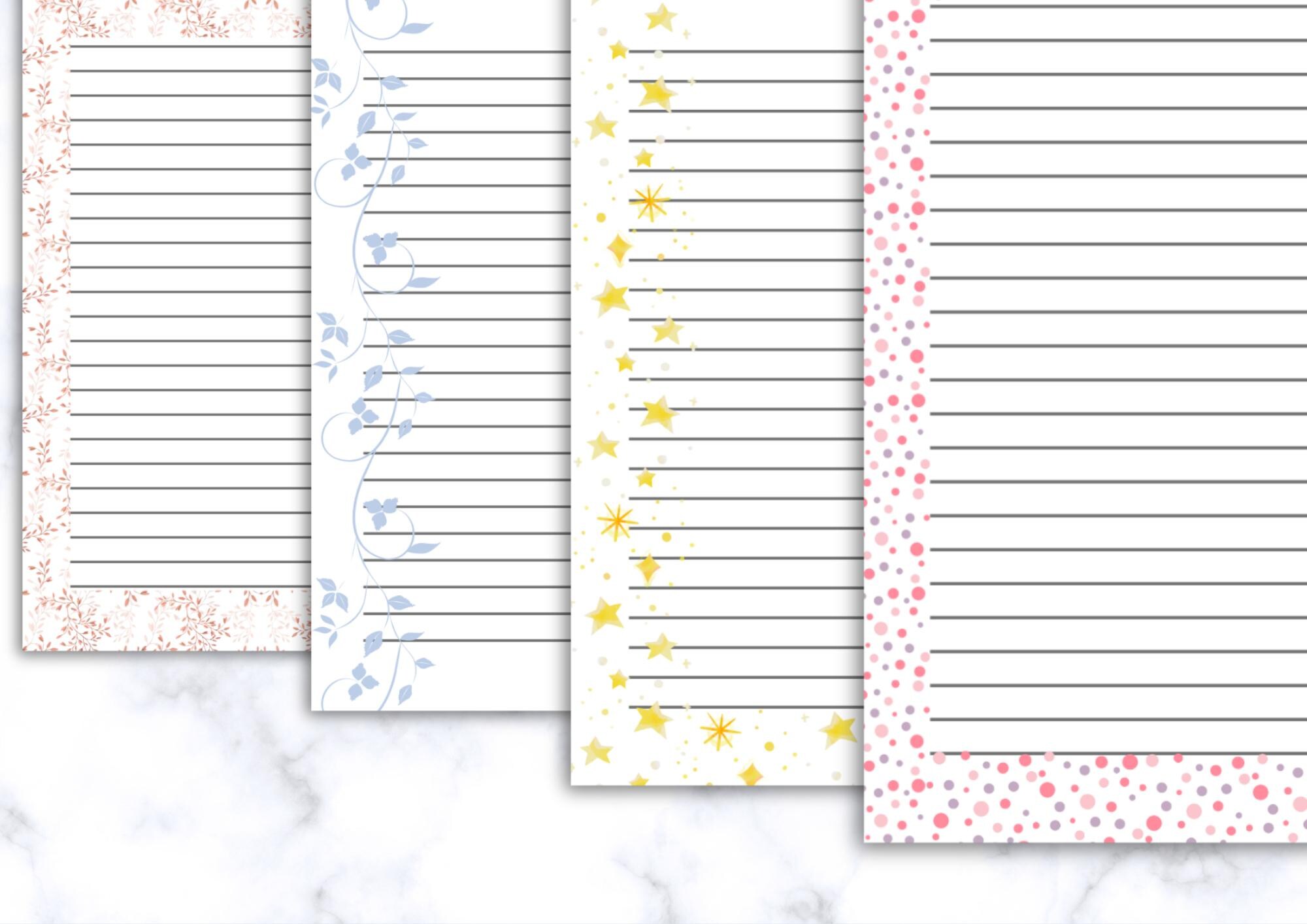 Printable Stationery Printable Assorted Stationery Printable Writing ...