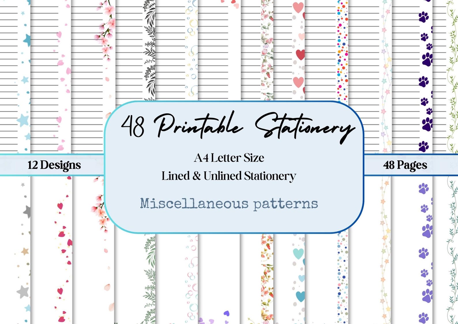 Printable Stationery | Printable Miscellaneous Stationery | Printable ...