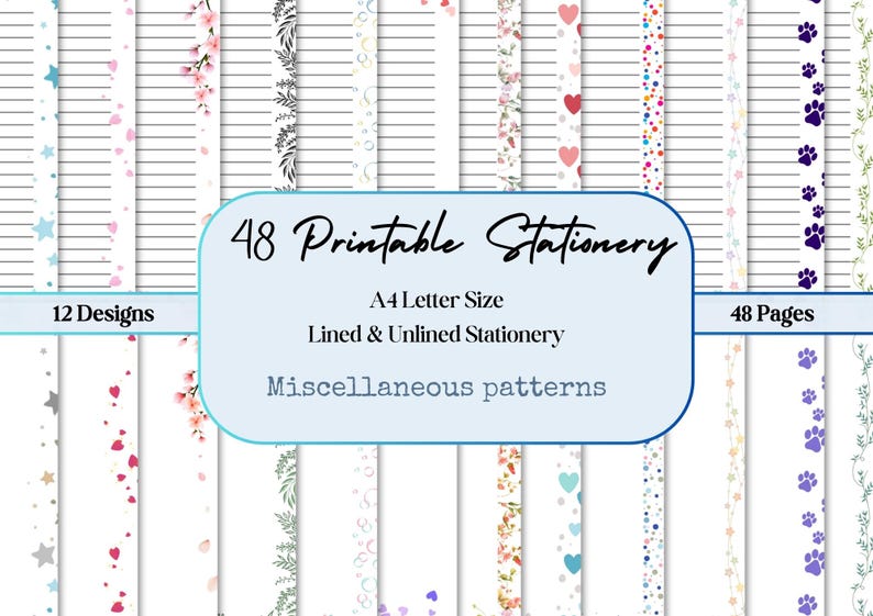 Printable Stationery | Printable Miscellaneous Stationery | Printable ...