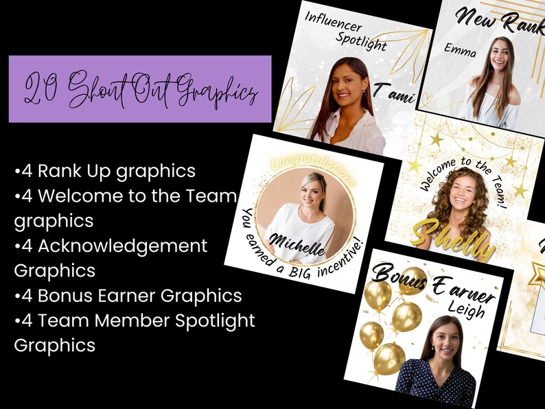 Shining Star Canva Template Shout Out Social Media Rank up Graphic ...