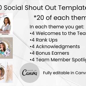 Network Marketing Social Media Shout Out Template Bundle for Social ...