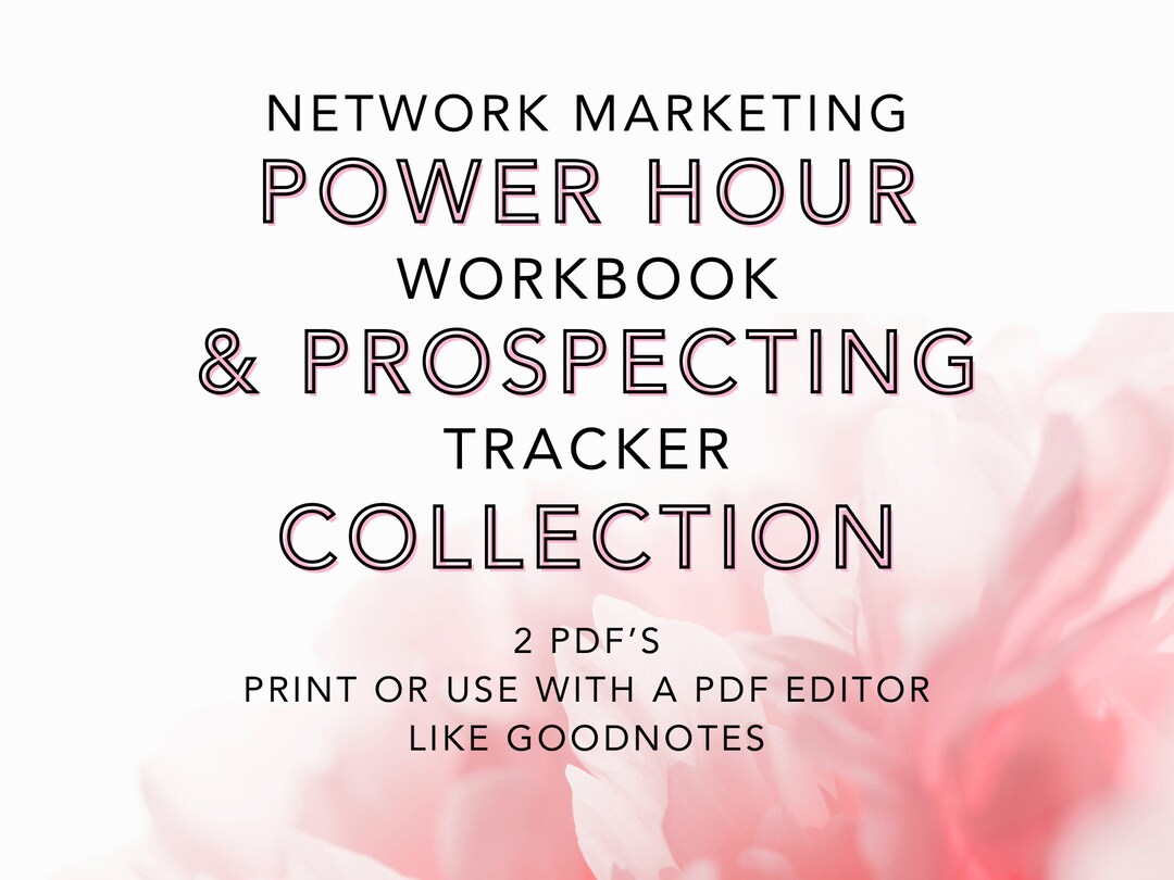 Network Marketing Power Hour & Prospecting Tracker PDF Collection - Etsy