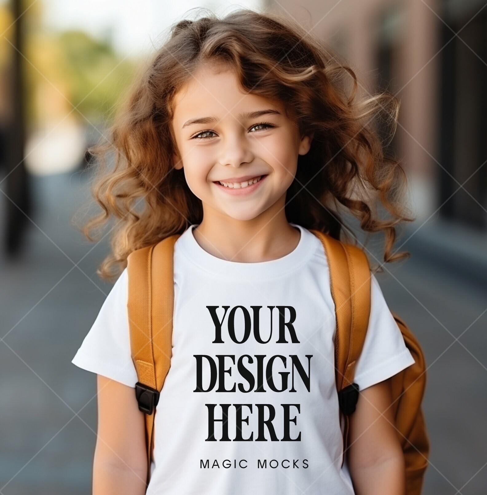 Kids Back to School Tshirt Mock Ups, White Bella Canvas 3001Y, Girl ...