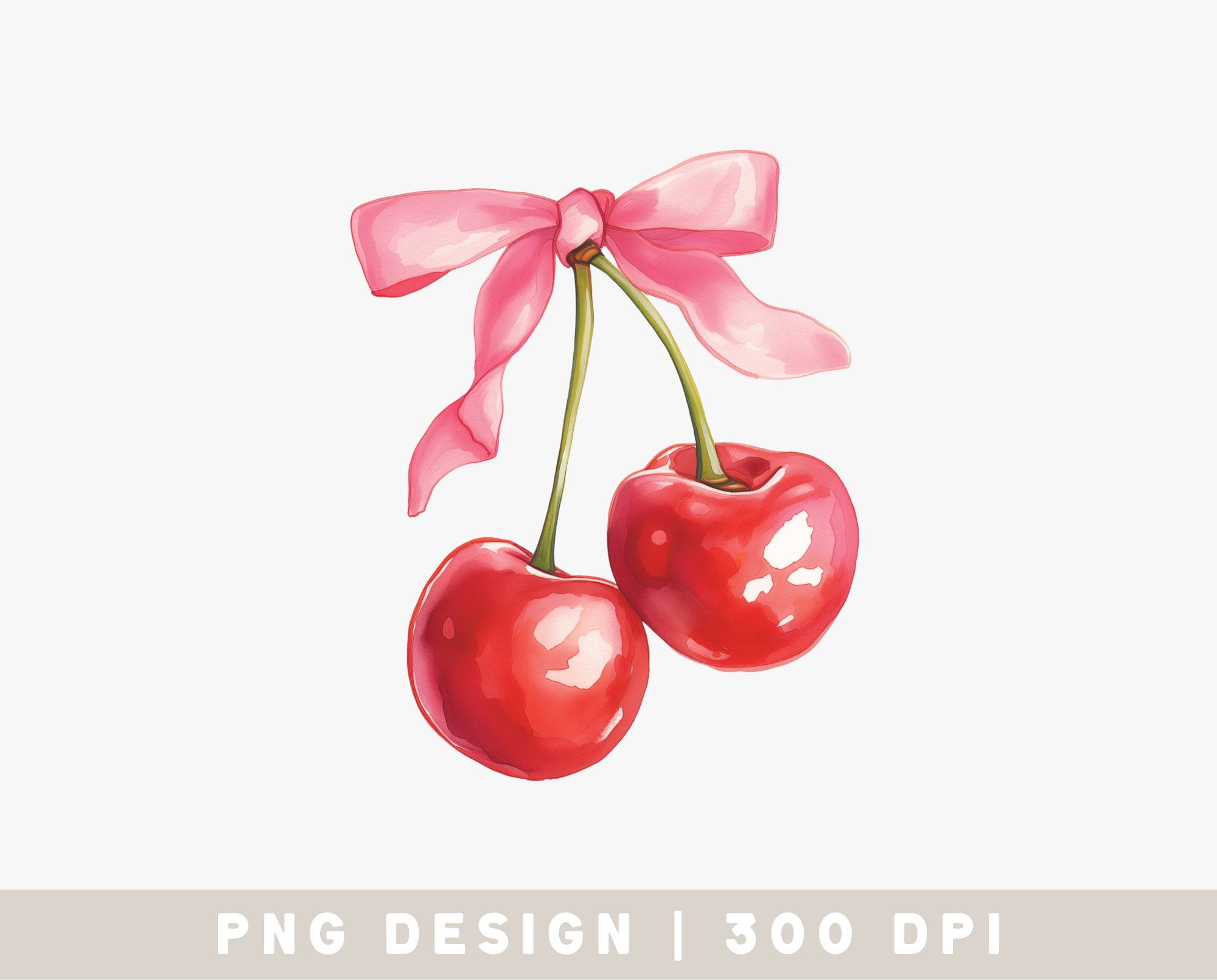 Balletcore, Coquette Room Decor, Cherries, Pink Bows and Heart Cherries ...