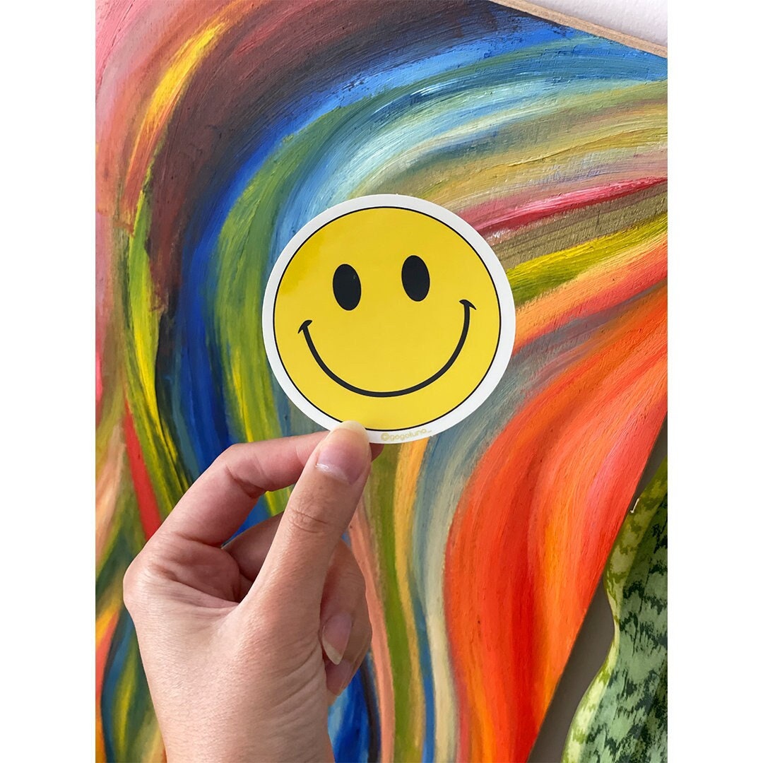 Iconic Smiley Face Retro Vinyl Sticker 3 Bujo Bullet Journal Planner ...