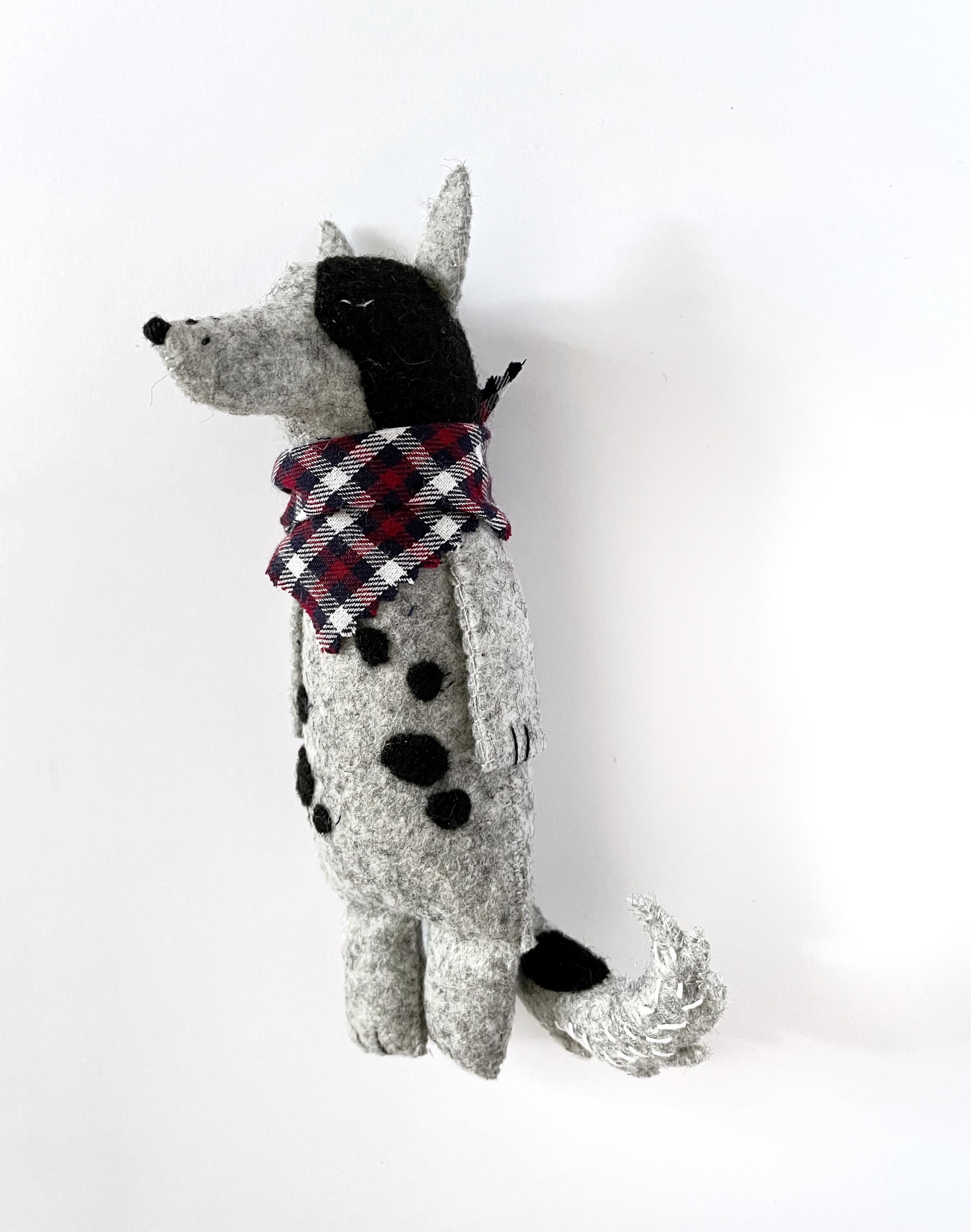 Grey Black Dog Stuffed Toy, Australian Cattle Dog Doll, Dog Soft Toy ...