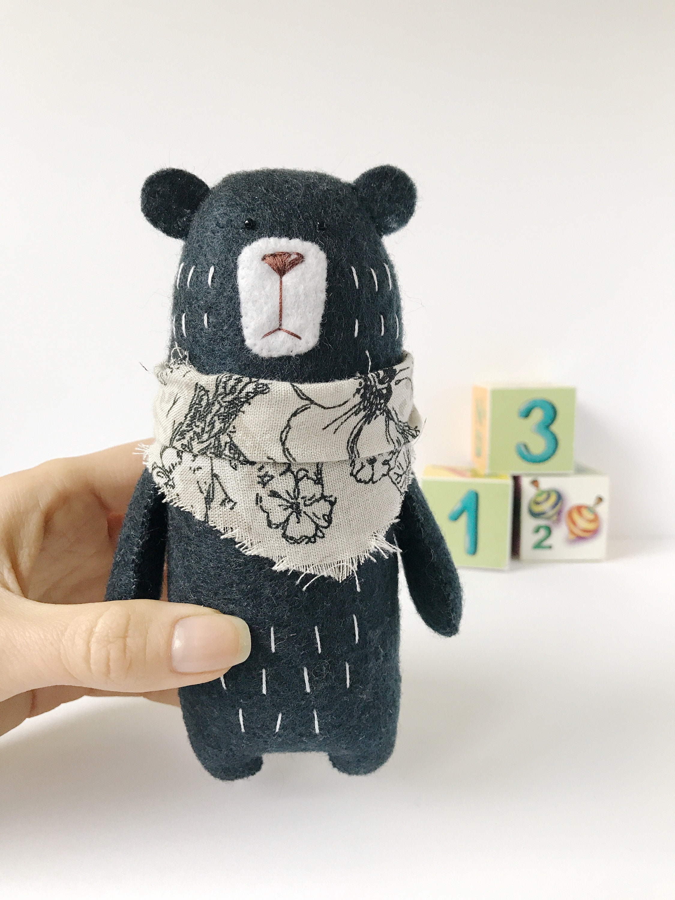 Bear Sewing PATTERN Teddy Bear Pattern PDF Pattern Felt - Etsy UK