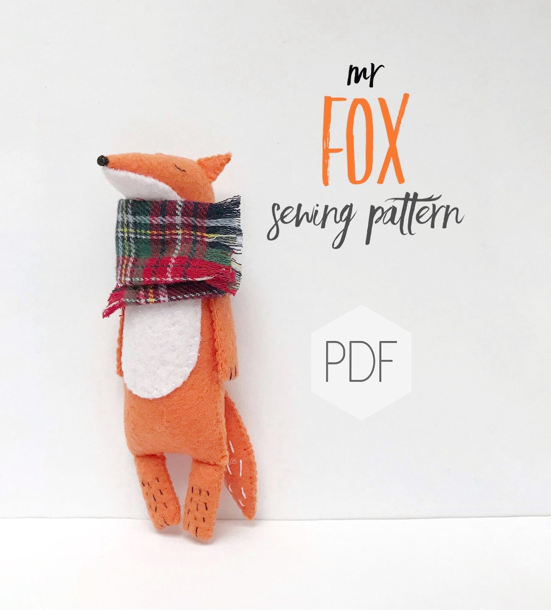 Fox Sewing PATTERN PDF, Stuffed Toys Tutorial, Animals Soft Toy, Fox Stuffed Animal - Etsy