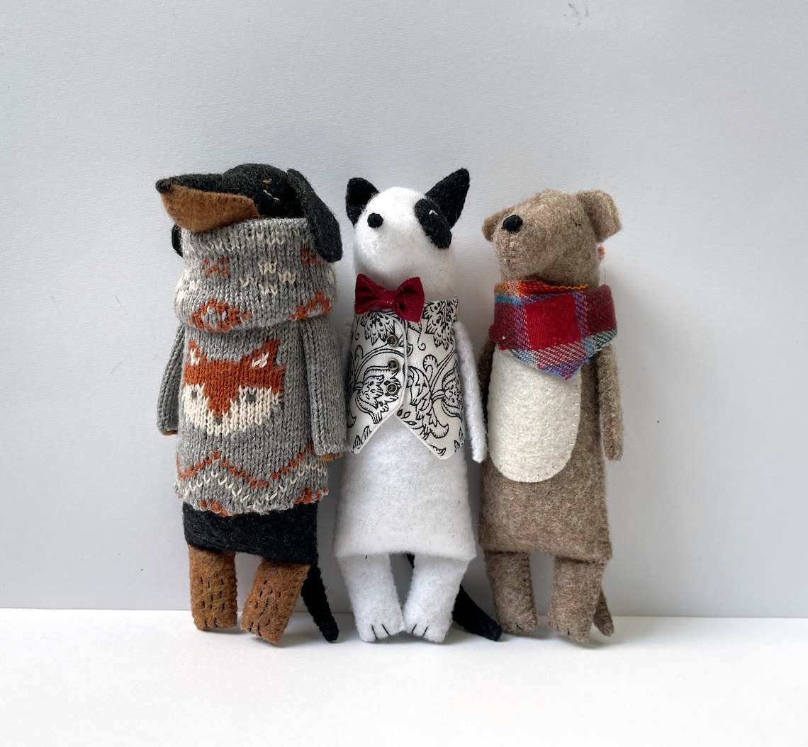 Brown Dog Stuffed Toy Dog Doll Dog Soft Toy Dog Gifts - Etsy